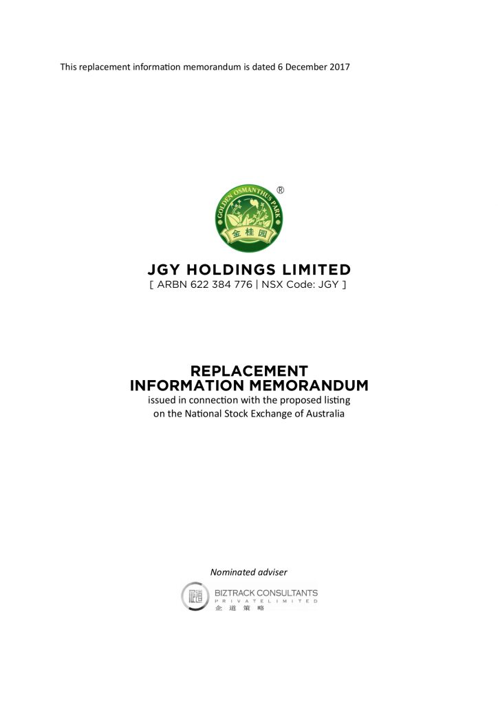 JGY Holdings Limited – Biztrack Consultants