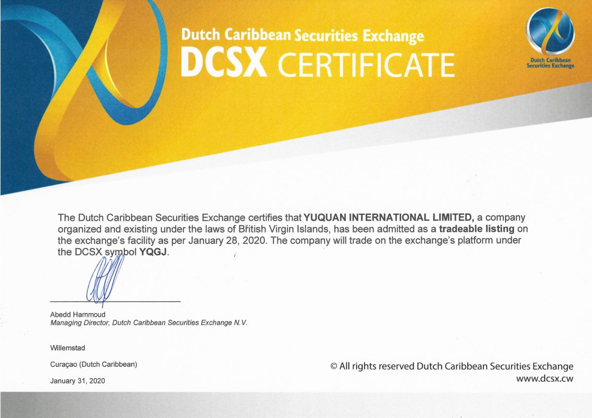 Listings – DCSX – Biztrack Consultants